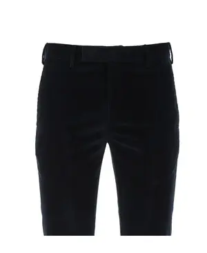 PT TORINO Tailored Velvet Cropped Trousers