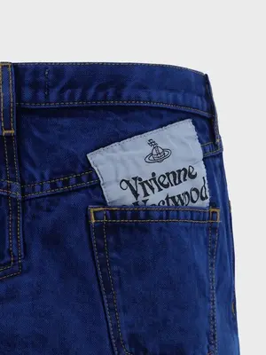 VIVIENNE WESTWOOD Foam Mini Denim Skirt