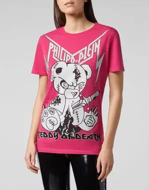 Philipp Plein Graphic Print T-shirt - Red