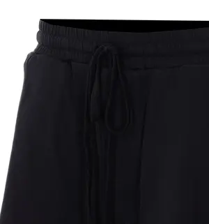 THOM KROM Elastic Waist Drawstring Shorts - Black