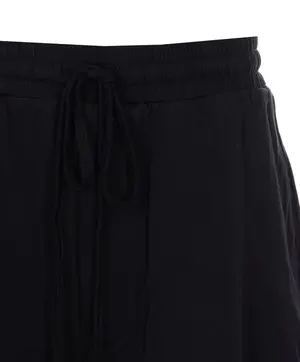 THOM KROM Elastic Waist Drawstring Shorts - Black