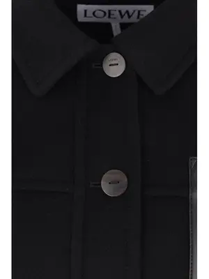 Loewe Button-fastening Multi-pocket Jacket - Black