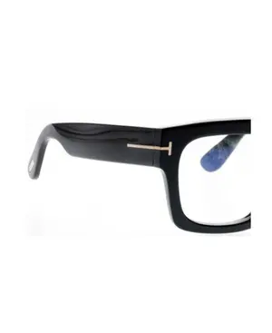 TOM FORD Rectangular Frame Eyeglasses - Black