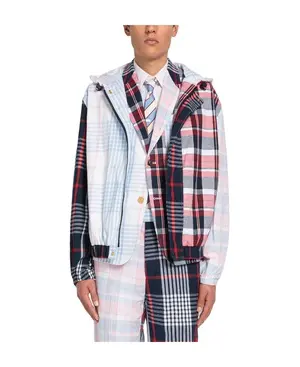 Thom Browne Plaid Patchwork Blazer