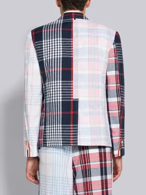 Thom Browne Plaid Patchwork Blazer