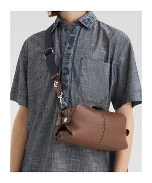Fendi Selleria Siesta Small Messenger Bag - Brown