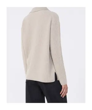 Max Mara Long-sleeved Cashmere Sweater - Beige