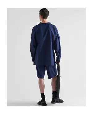 Prada Logo-triangle Long-sleeved Shirt