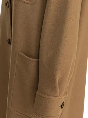 Max Mara Single-breasted Coat With Pocket Detail