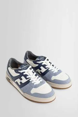 Fendi Panelled Low-top Sneakers - Blue