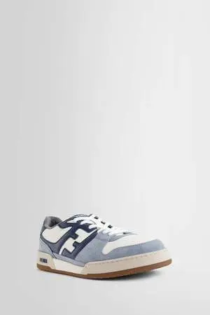 Fendi Panelled Low-top Sneakers - Blue