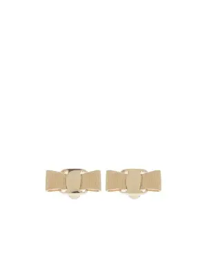 FERRAGAMO Bow Detailed Earrings - Yellow