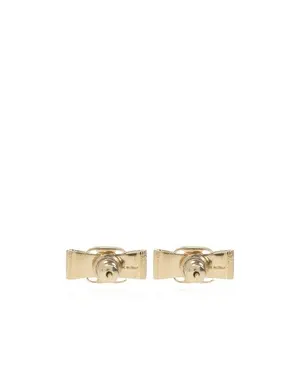 FERRAGAMO Bow Detailed Earrings - Yellow