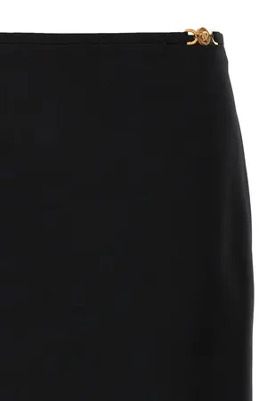 Versace Medusa Plaque Midi Skirt
