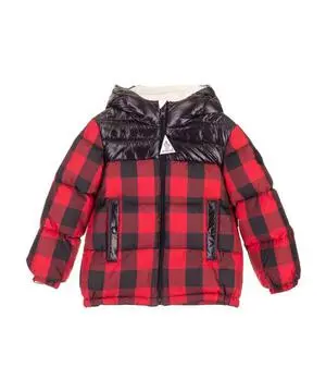 Moncler Downfilled Plaid Hooded Jacket