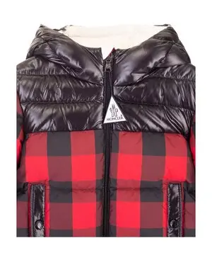 Moncler Downfilled Plaid Hooded Jacket