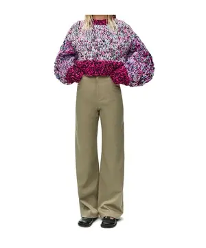 Loewe Logo Patch High-waist Trousers