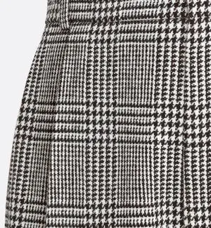 Dior Wide-leg Plaid Tailored Trousers