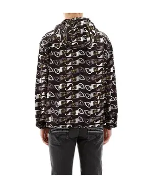 Versace Hooded Jacket With Sunglasses Print