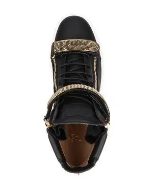 GIUSEPPE ZANOTTI Coby Series High-top Casual Sneakers - Black