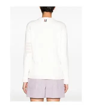 Thom Browne 4-bar Striped Crewneck Knitted Jumper