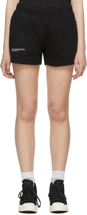 PANGAIA Logo Drawstring Elastic Waist Shorts