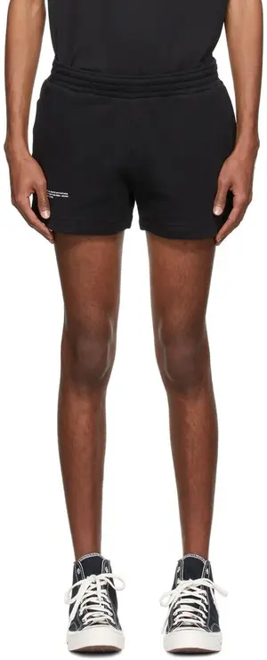 PANGAIA Logo Drawstring Elastic Waist Shorts