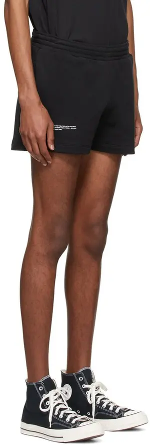 PANGAIA Logo Drawstring Elastic Waist Shorts