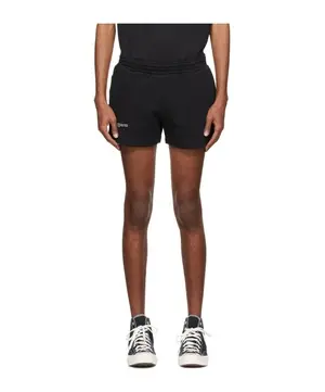 PANGAIA Logo Drawstring Elastic Waist Shorts