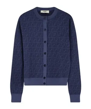 Fendi Ribbed Cardigans For Women