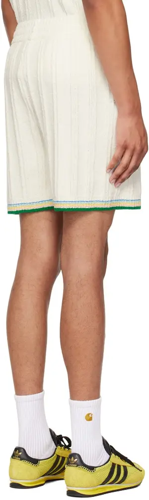 Casablanca Drawstring-fastening Track Shorts - White
