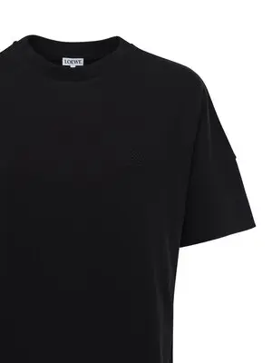 Loewe Monogram Embroidered Crewneck T-shirt - Black