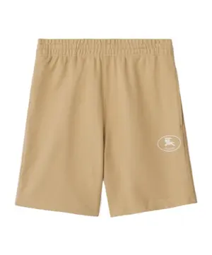 Burberry Knight Stamp Cotton Shorts