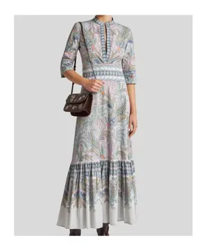 Etro Printed Flounce Dress