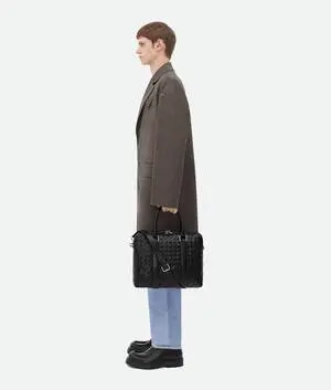 Bottega Veneta Slim Intrecciato Briefcase