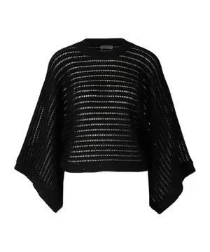 Peserico Openwork Knitwear - Black