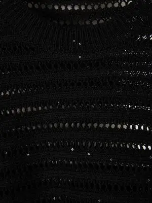 Peserico Openwork Knitwear - Black