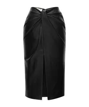 Saint Laurent Twist Pencil Skirt - Black