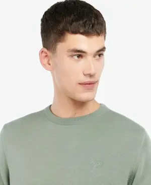 Barbour Pima Crewneck Jumper - Gray