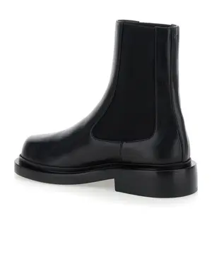 JIL SANDER Round Toe Ankle Boots