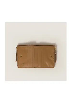 Miu Miu Logo Plaque Zipped Wallet