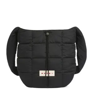 Marni Quilted Drawstring Shoulder Bag - Black