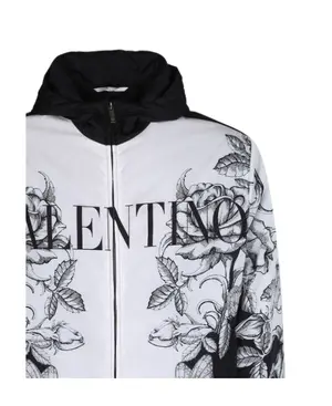 Valentino Garavani Dark Blooming Printed Windbreaker
