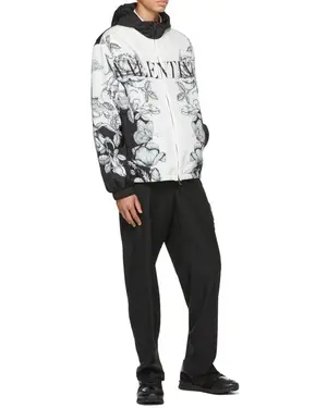 Valentino Garavani Dark Blooming Printed Windbreaker