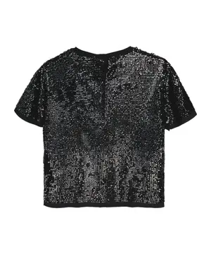Max Mara Sequin Embellished Crewneck Top