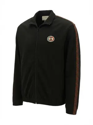 Gucci Oversized Mesh Logo Jacket