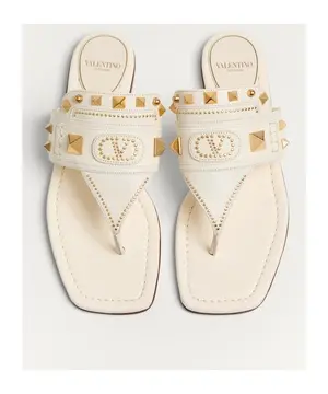 Valentino Garavani Rockstud Open Toe Slip-on Sandals