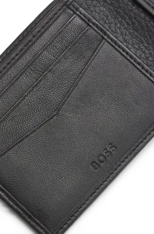 Hugo Boss Logo Lettering Card Holder - Black