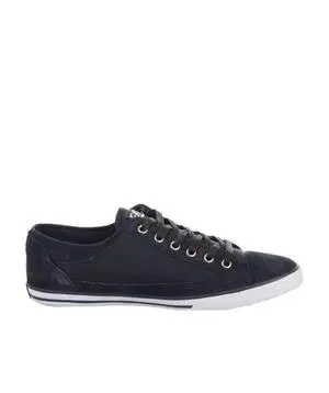 EA7 Logo Lace Up Casual Sneakers - Black