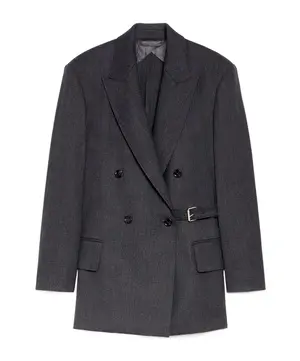 Max Mara Latino Double-breasted Jacket - Dark Gray